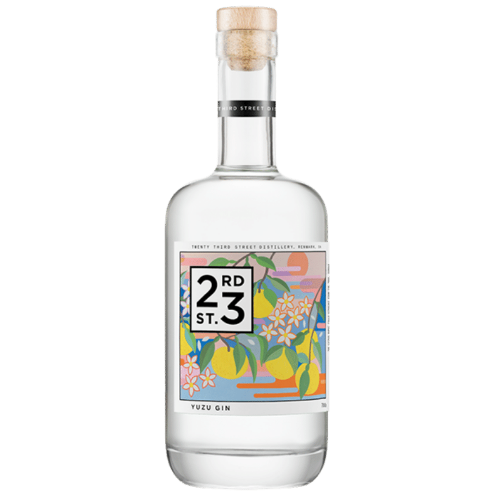 23rd Street Distillery Yuzu Gin 700ml – Premium Citrus Gin – Parkhill ...