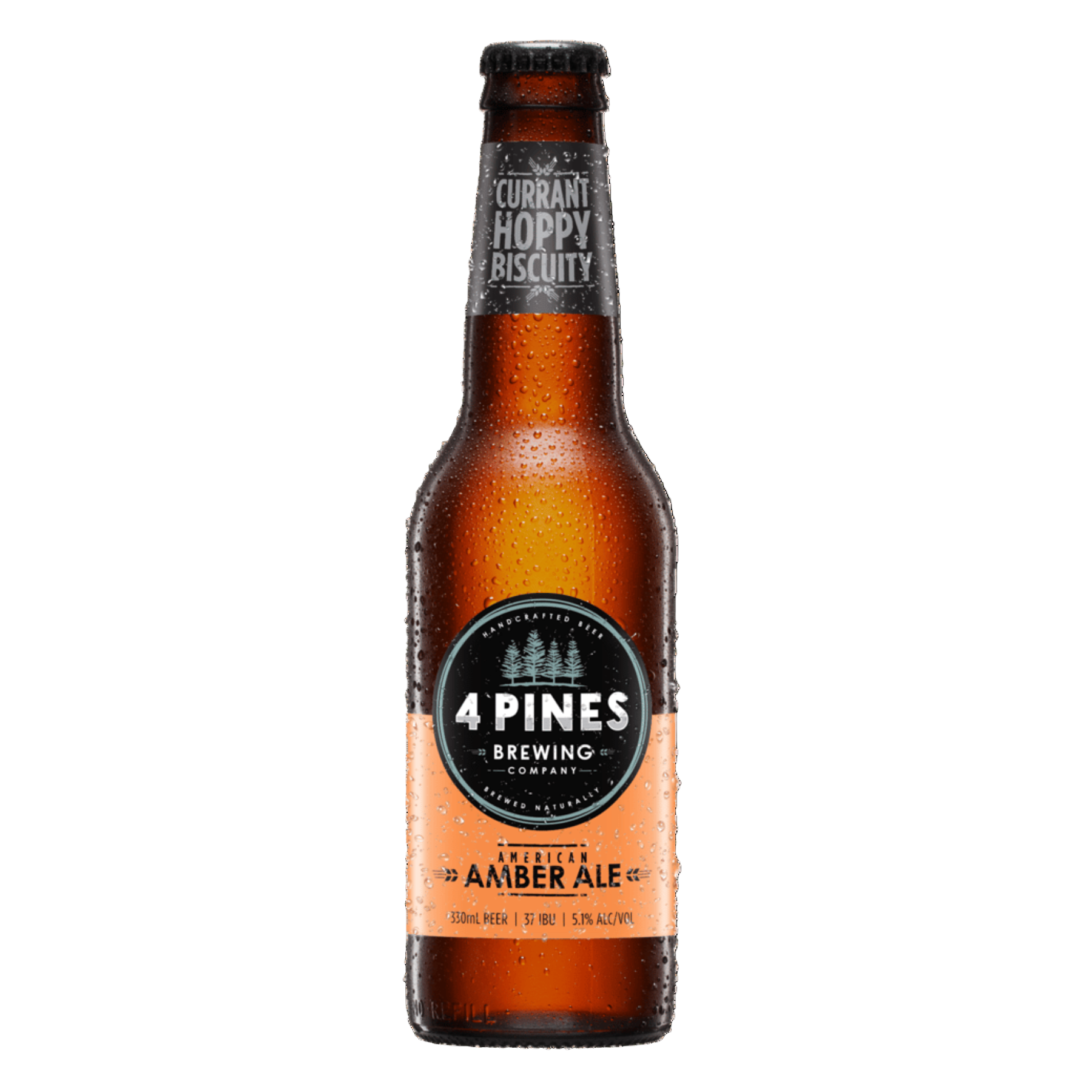4 PINES AMERICAN AMBER ALE BOTTLE 330ML – ParkhillCellars