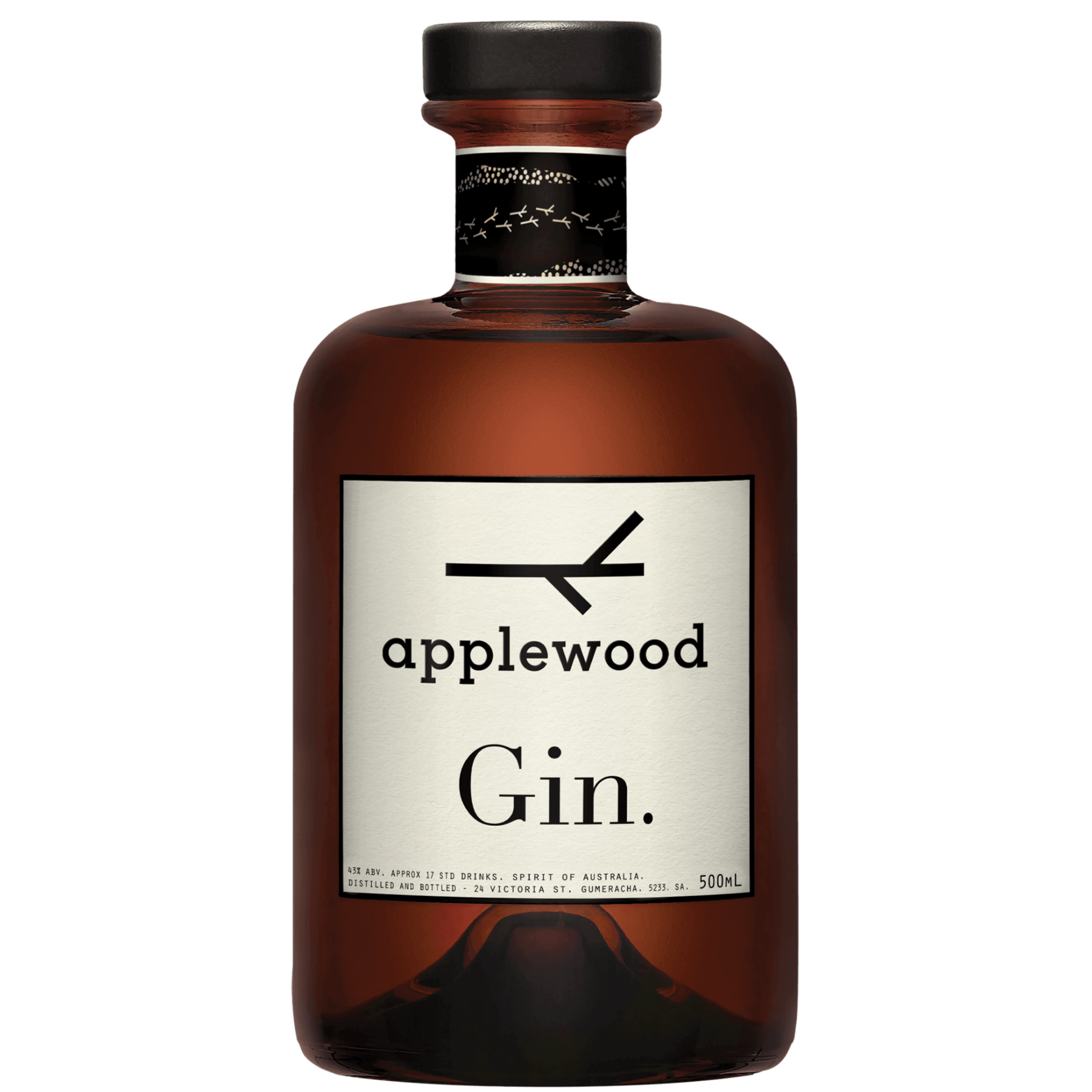 Applewood Distillery Gin 500ml | Australian Native Botanical Gin ...