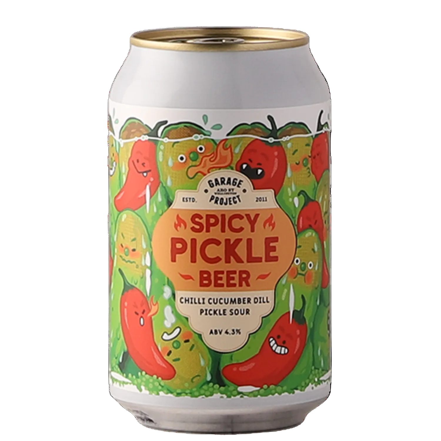 Garage Project Spicy Pickle Beer 330ml – Spiced Sour Beer – Parkhill ...