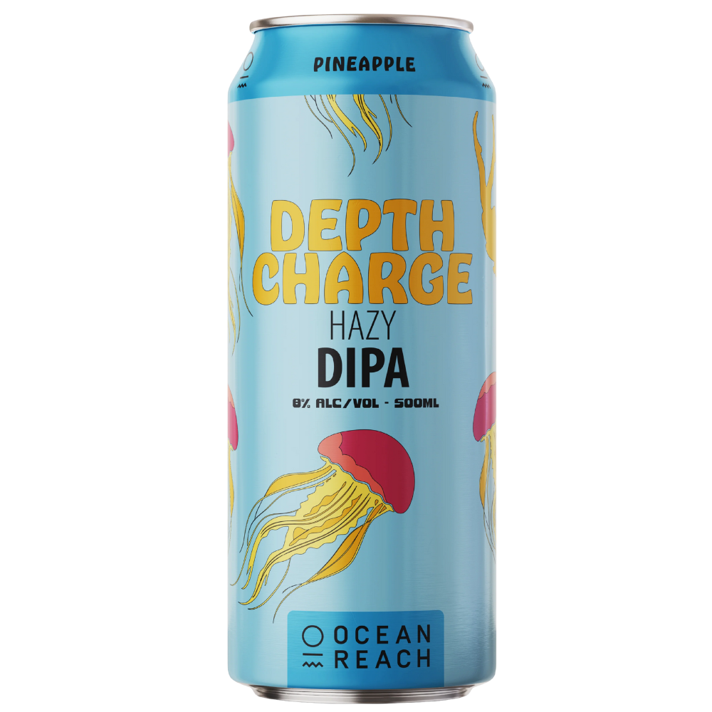 Ocean Reach Depth Charge Hazy DIPA Can 500ml | Juicy Double IPA ...