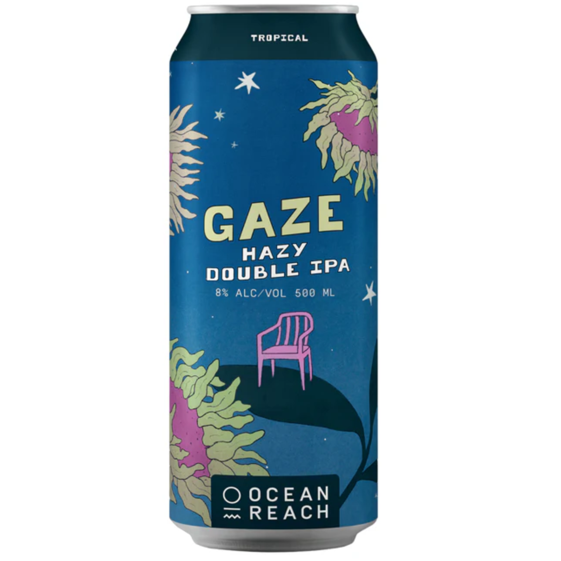 OCEAN REACH GAZE HAZY DOUBLE IPA CAN 500ML – ParkhillCellars